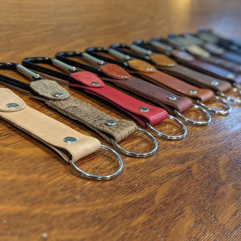 Leather Carabiner - Etsy