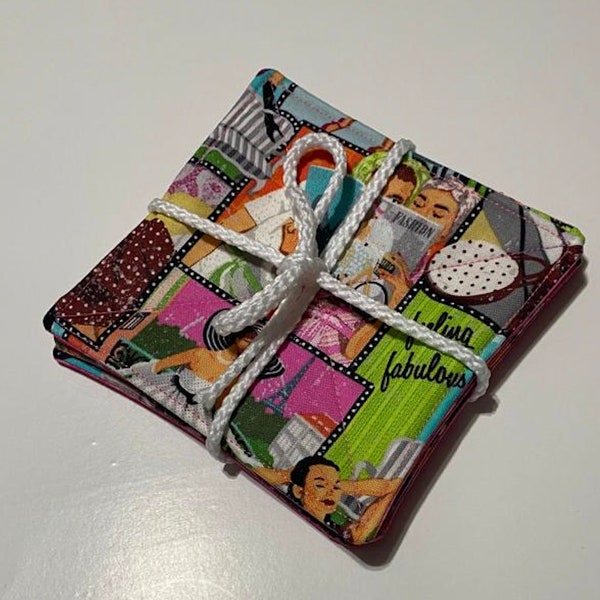 Fabric Coasters - Etsy