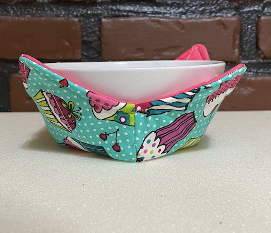 Microwavable Bowl Cozy Reversible Handmade, Unique Gift for Her ...