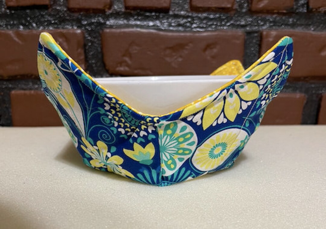 Microwavable Bowl Cozy Reversible Handmade, Unique Gift for Her ...