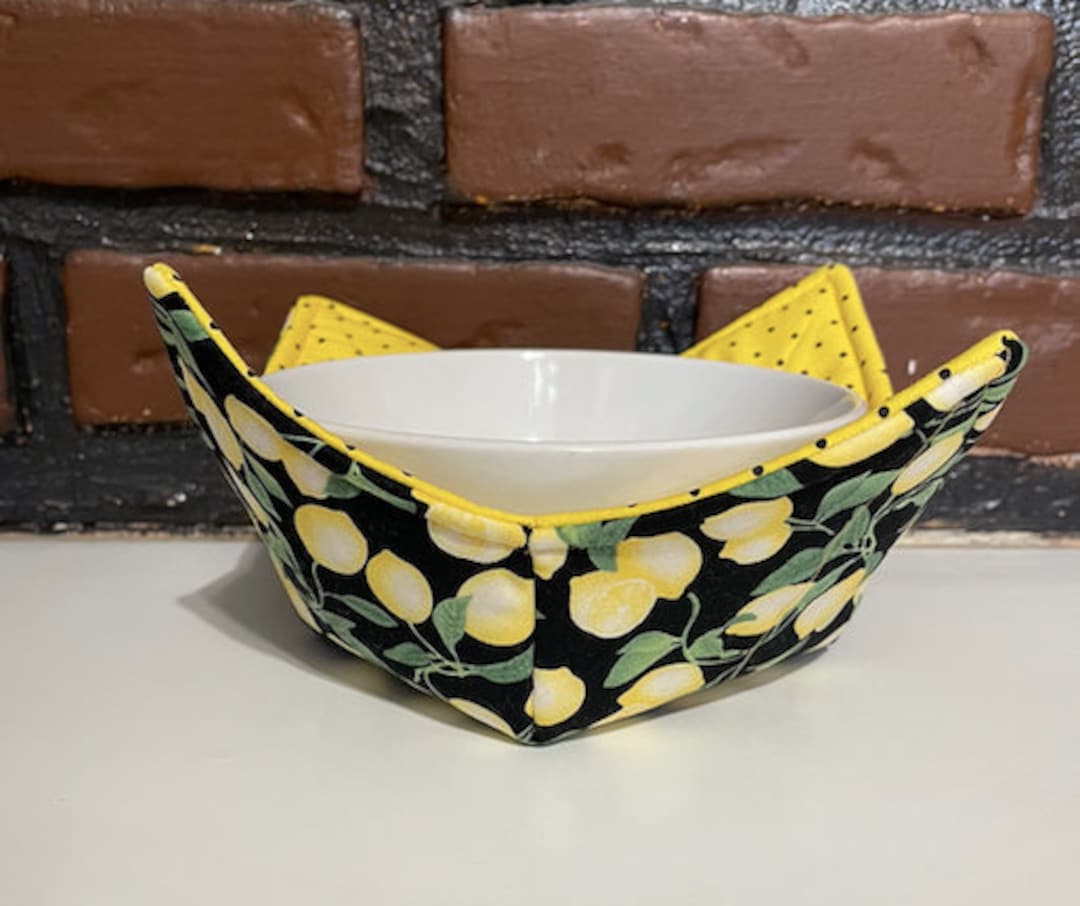 Microwavable Bowl Cozy Reversible Handmade, Unique Gift for Her ...