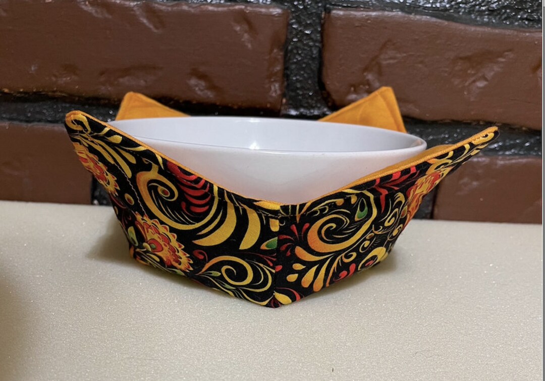 Microwavable Bowl Cozy Reversible, Handmade, Unique Gift for Her ...