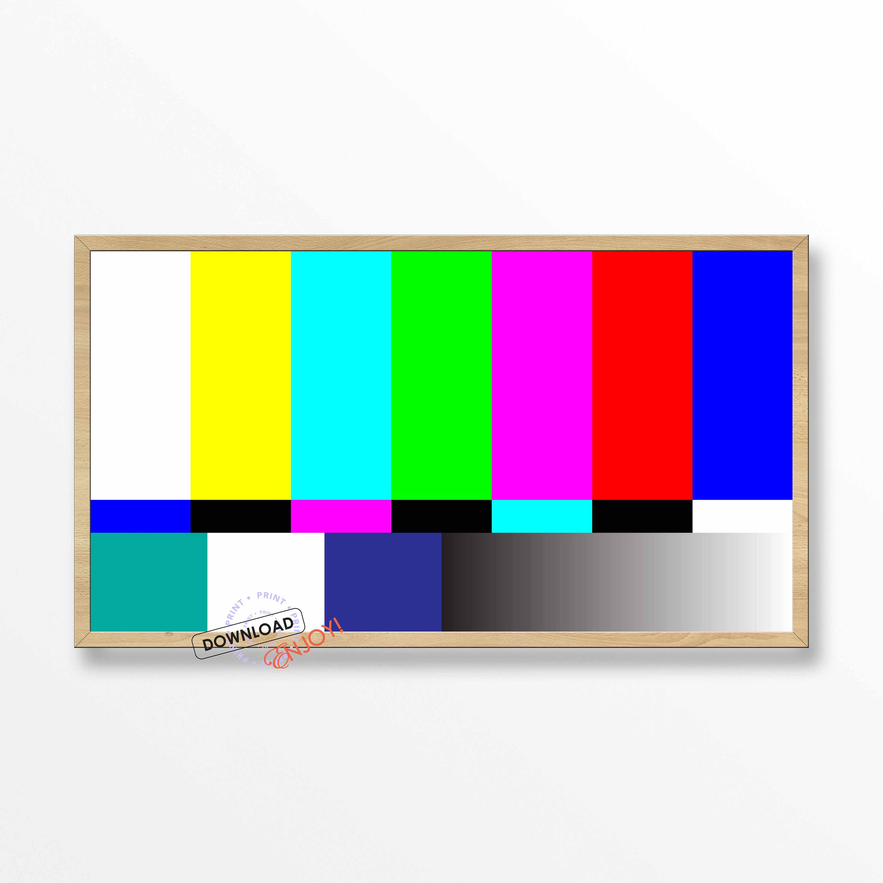 Samsung Frame TV Art, Frame Tv Art, Abstract Tv Art, Retro Tv Bars, Old ...