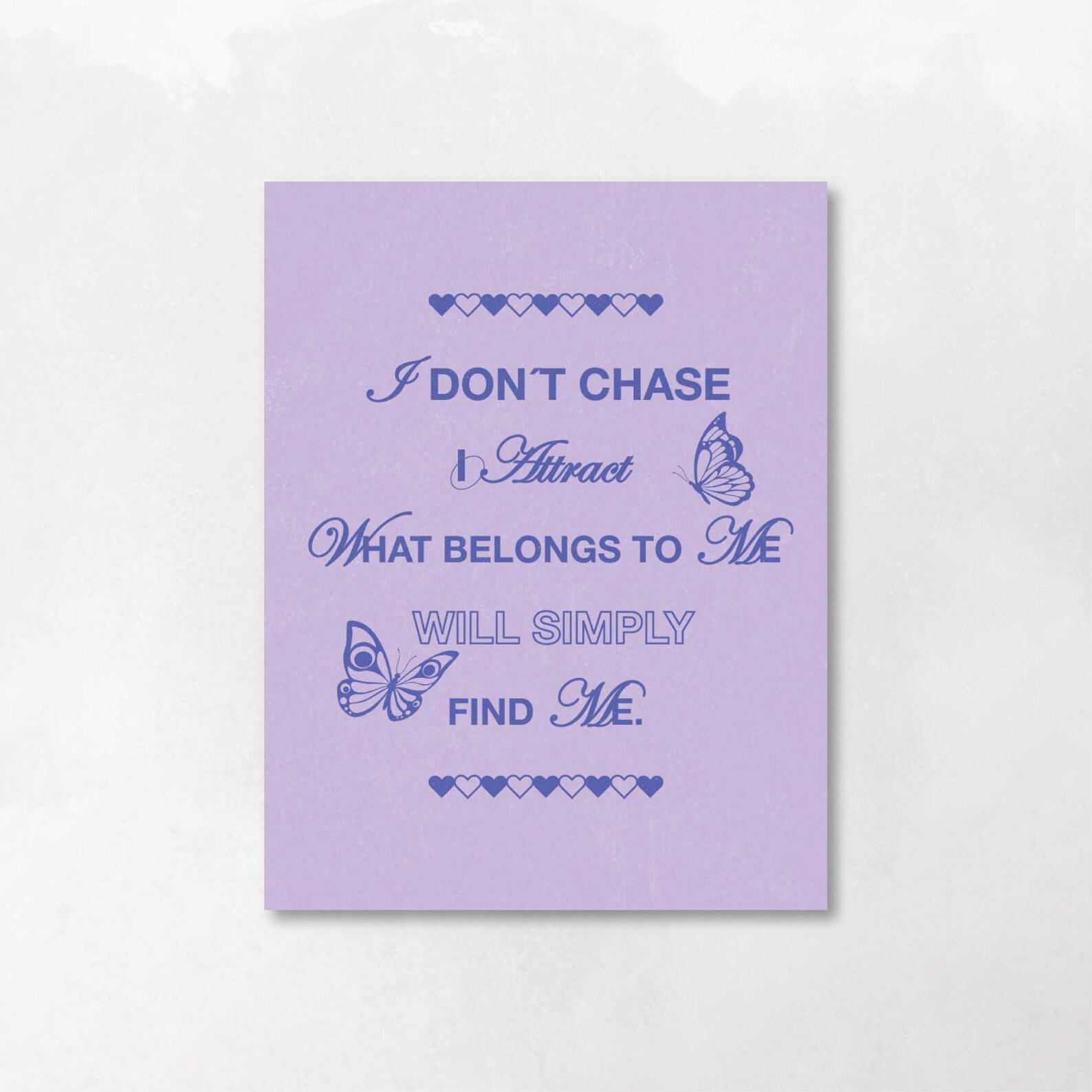 I Dont Chase I Attract Quote, Manifestation Poster, Danish Pastel Aesthetic Art Print - Etsy