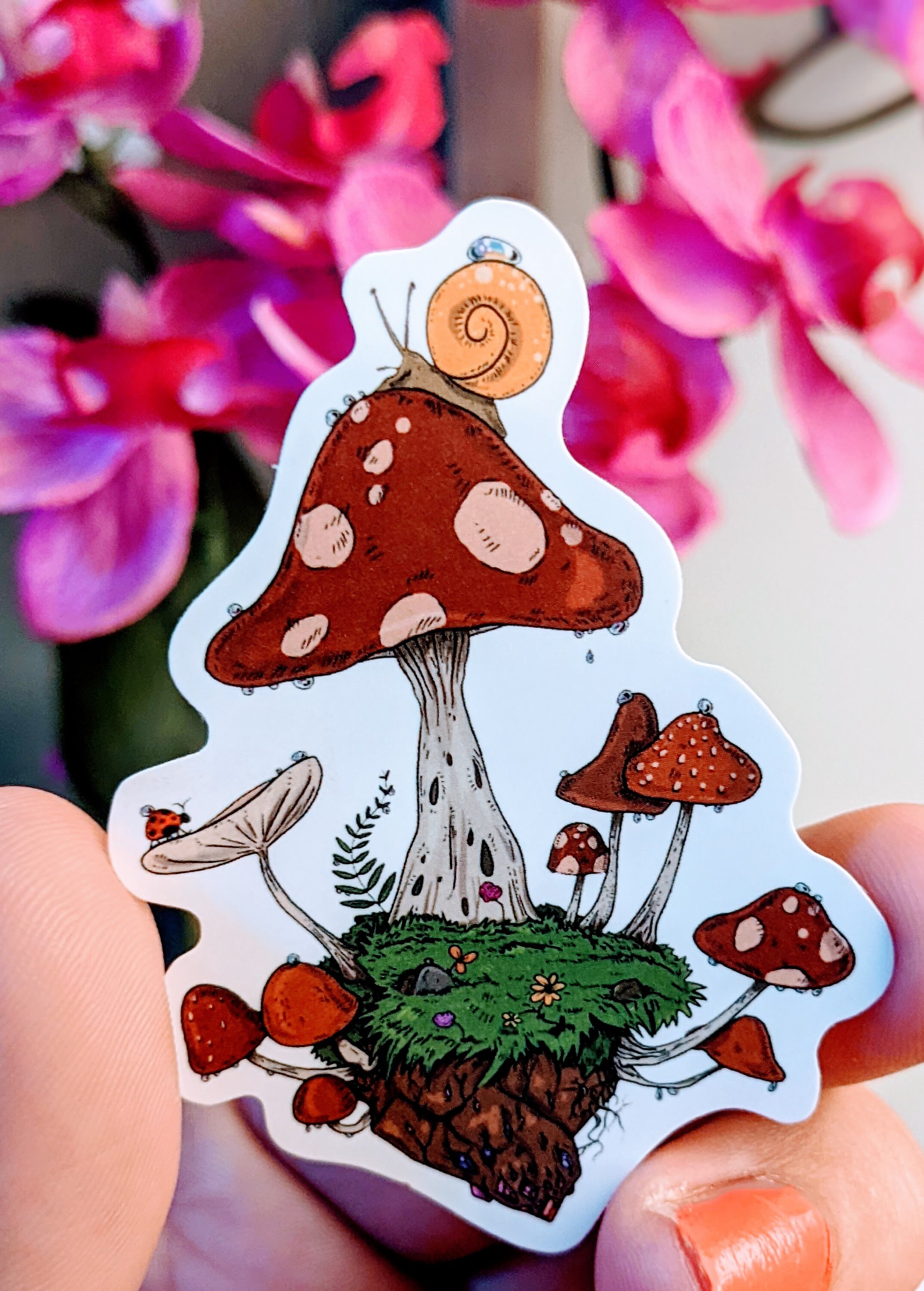 Magic Mushroom Stickers Mushroom Sticker Pack Assorted | Etsy
