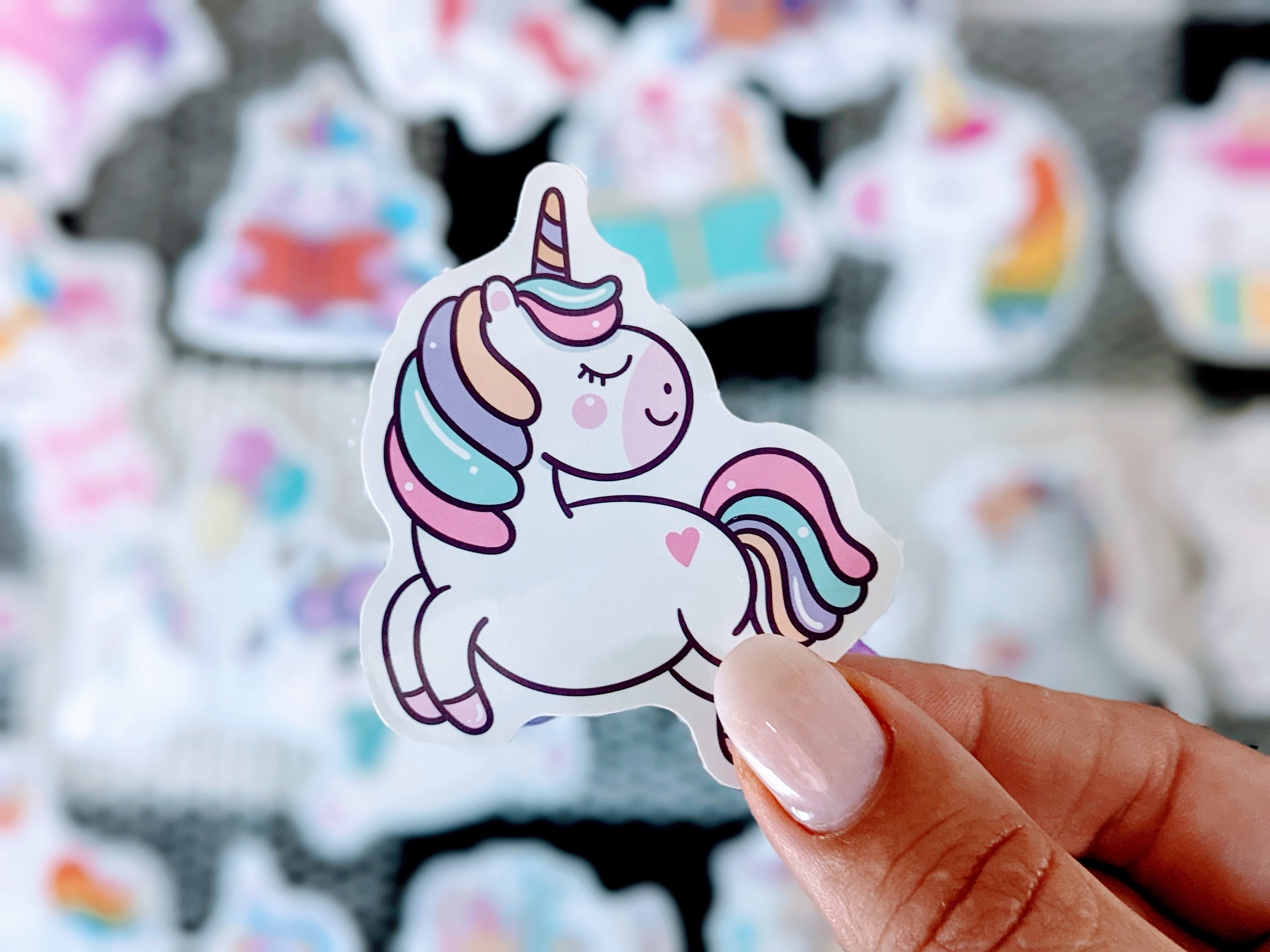 Cute Unicorn Stickers Pack of 10 Assorted Unicorn Sticker for - Etsy