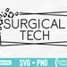 Leopard Surgical Tech Svg Cheetah Surgical Tech Png Sublimation Design ...