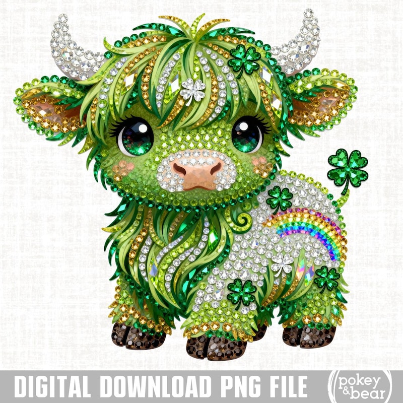 Rhinestone Transfer Cow - Etsy