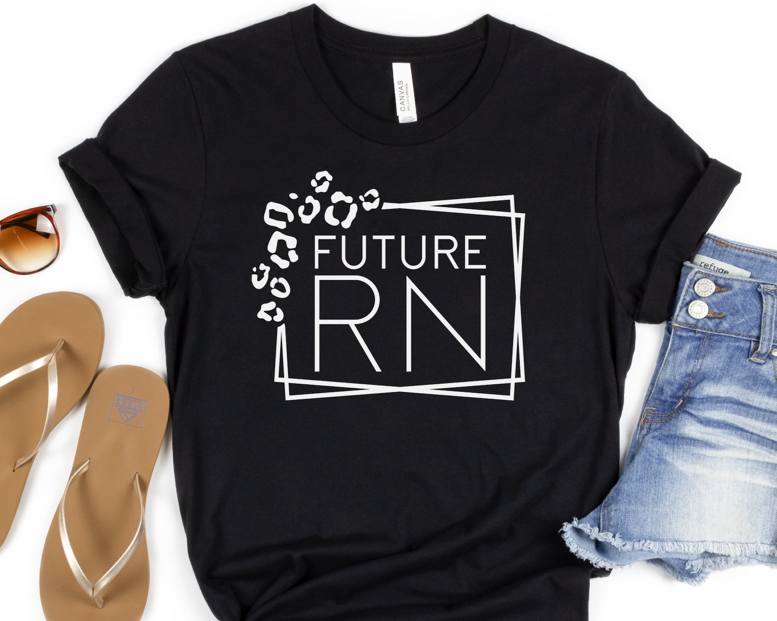 Leopard Future RN Svg Future Nurse Svg Cheetah RN Svg | Etsy