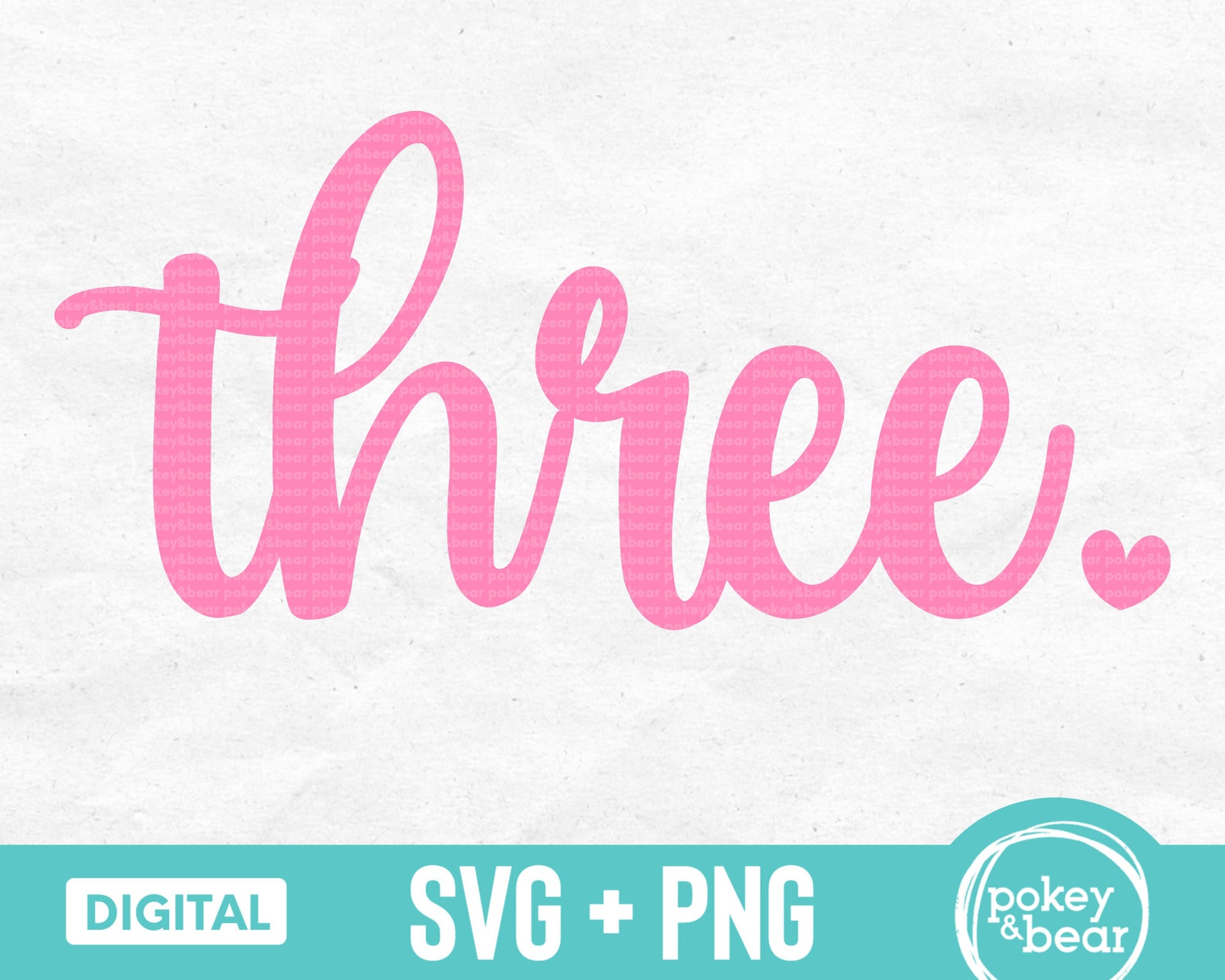 Three Svg 3 Svg Third Birthday Svg 3rd Birthday Svg | Etsy