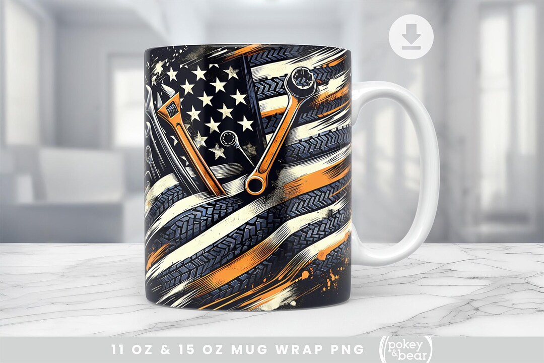 Mechanic Mug Wrap Tools Mug Png Mechanic's Tools Sublimation Design ...