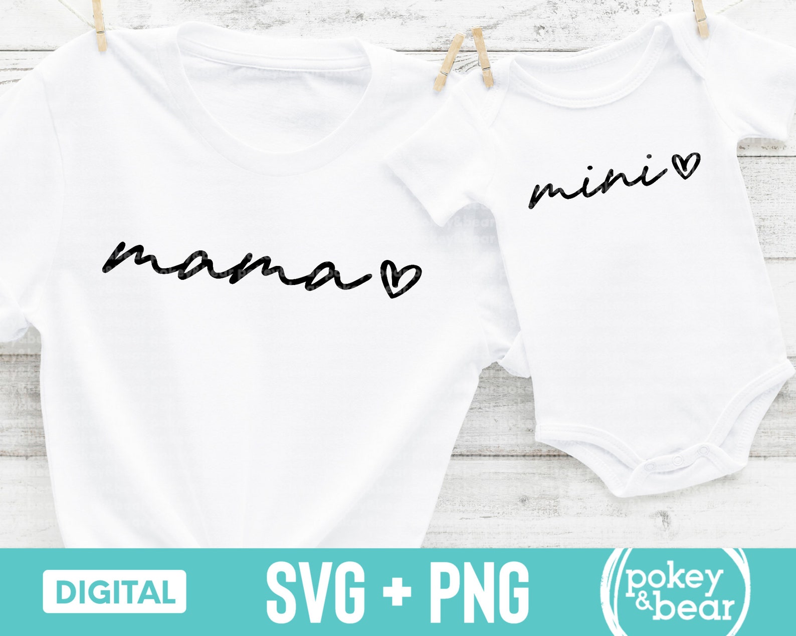 Mama and Mini Svg Bundle Mama Mini Svg Bundle Mommy and Me | Etsy