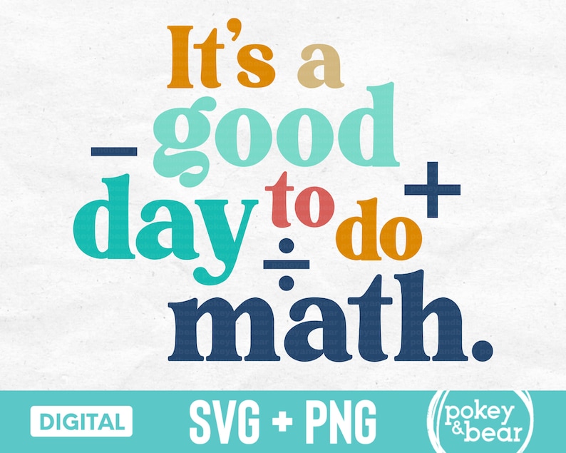 It's A Good Day to Do Math Svg Retro Math Svg Math - Etsy