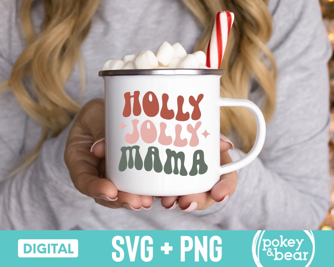 Mama Christmas Svg Bundle Very Merry Mama Svg Holly Jolly - Etsy