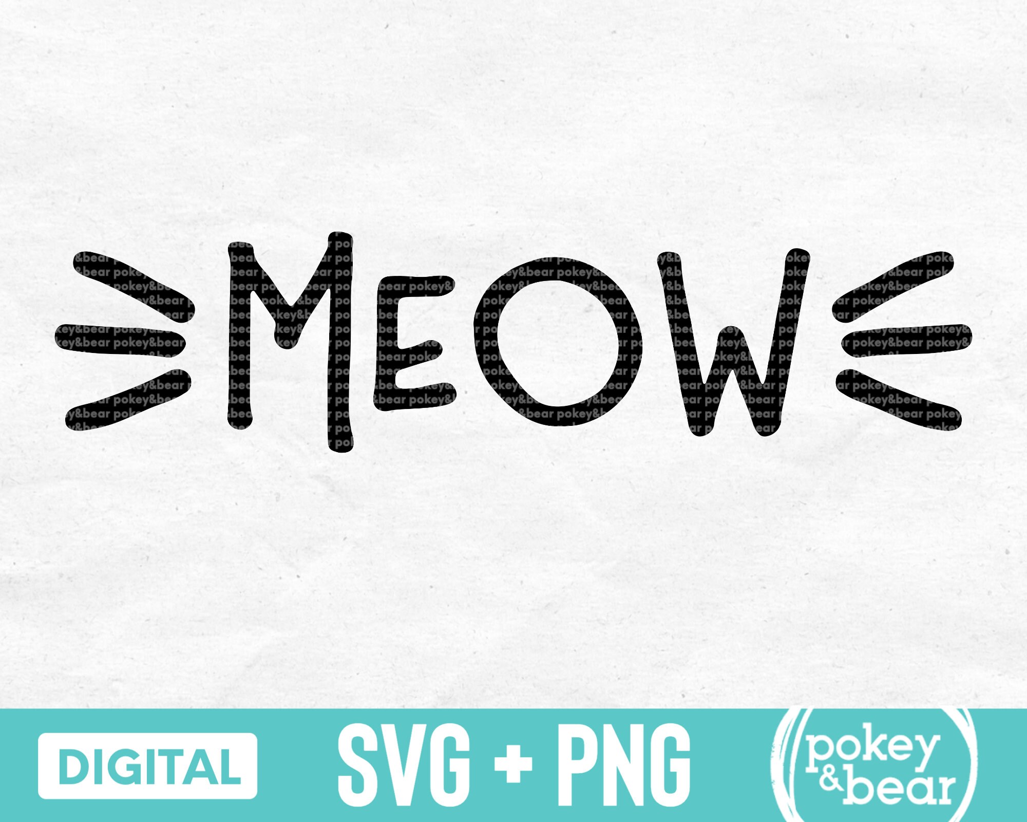 Meow Svg Cute Cat Svg Cat Shirt Svg Cat Mom Svg Cat Lover | Etsy
