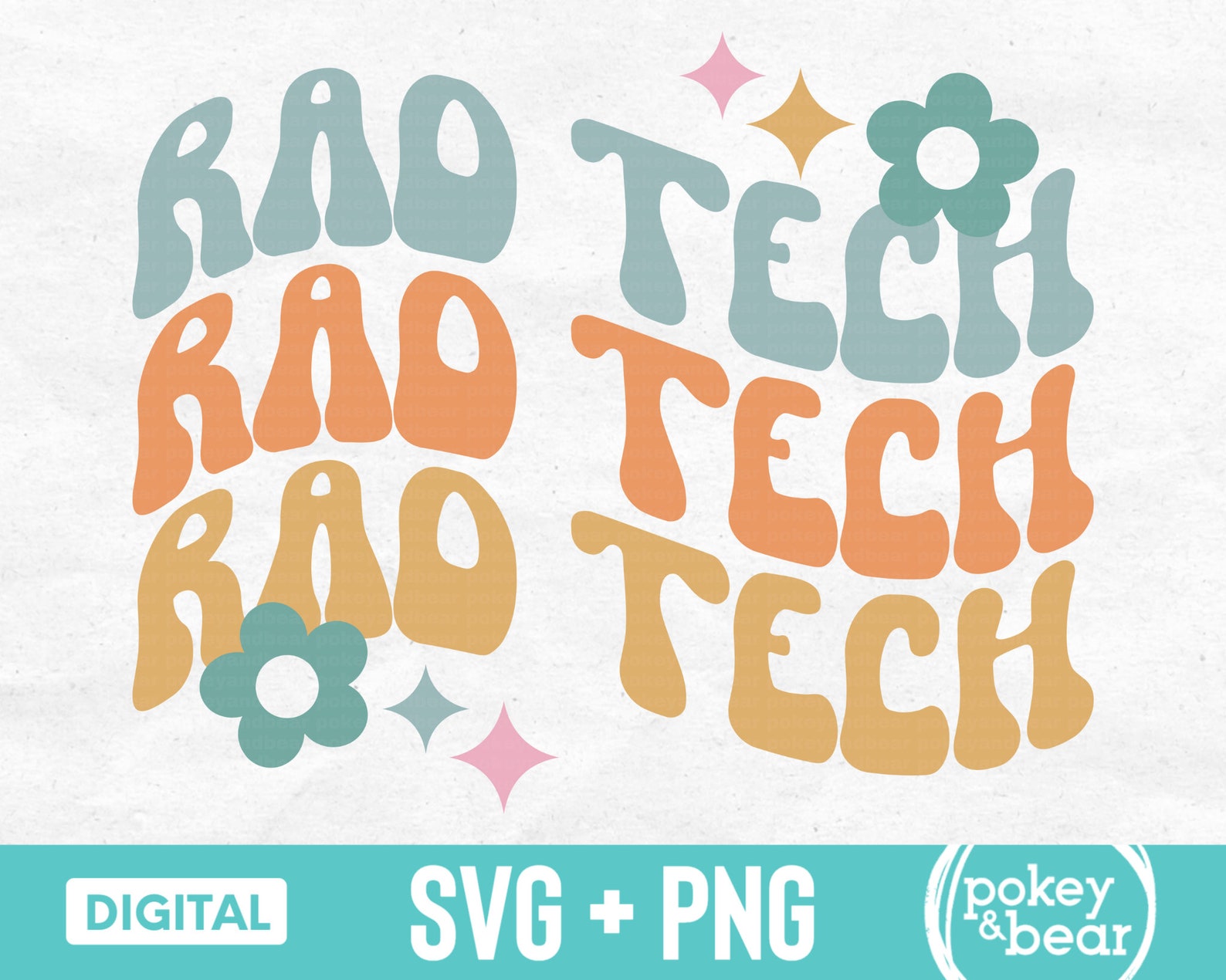 Retro Rad Tech Svg X-ray Tech Svg Groovy Xray Tech Svg - Etsy