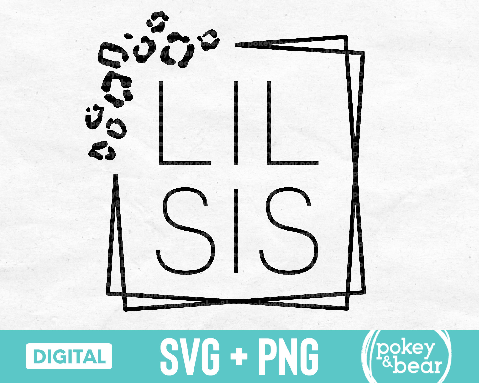 Leopard Lil Sis Svg Cheetah Sister Svg Little Sister Shirt - Etsy