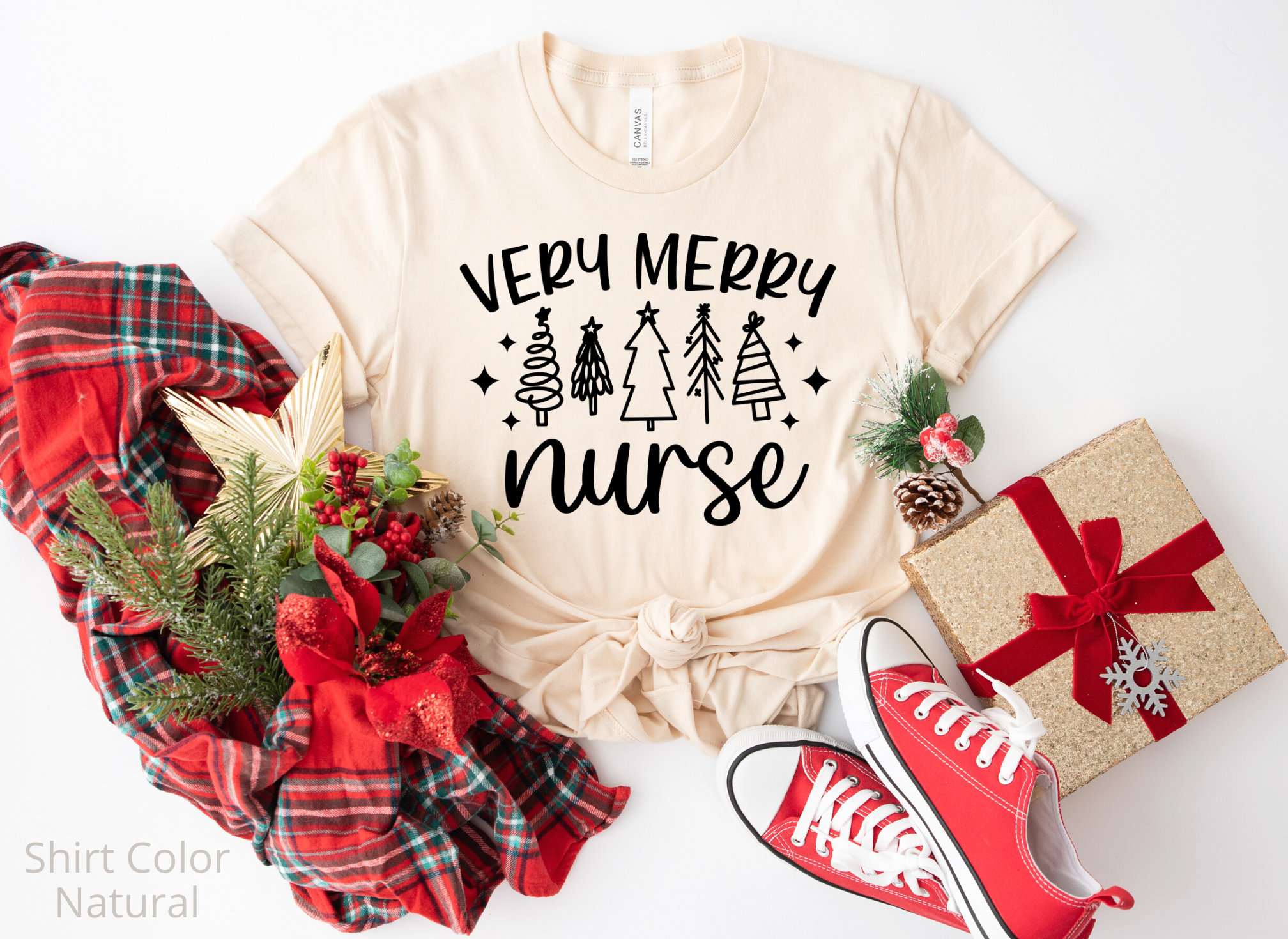 Very Merry Nurse Svg Nurse Christmas Svg Holiday Nurse Shirt - Etsy