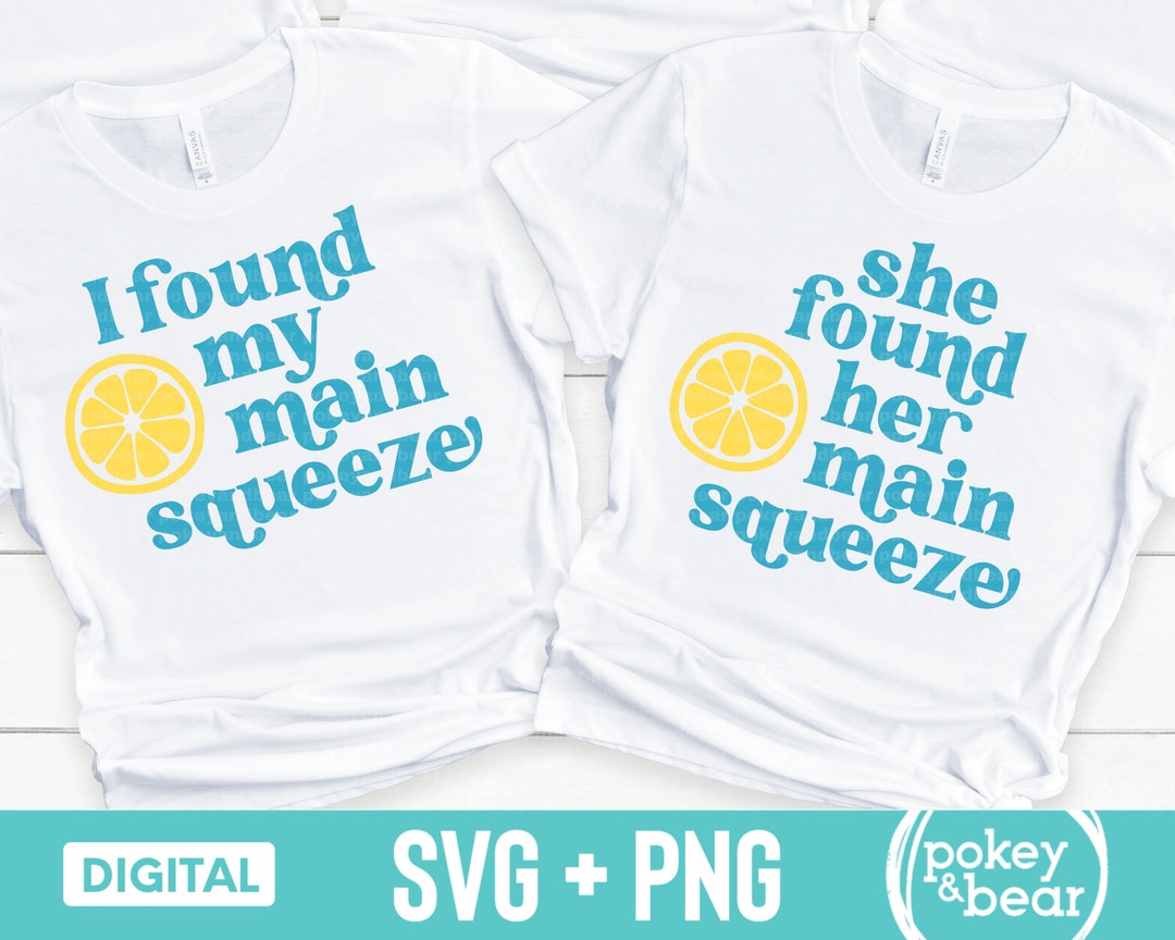 Retro I Found My Main Squeeze Svg Lemon Bridal Shower Svg Matching ...