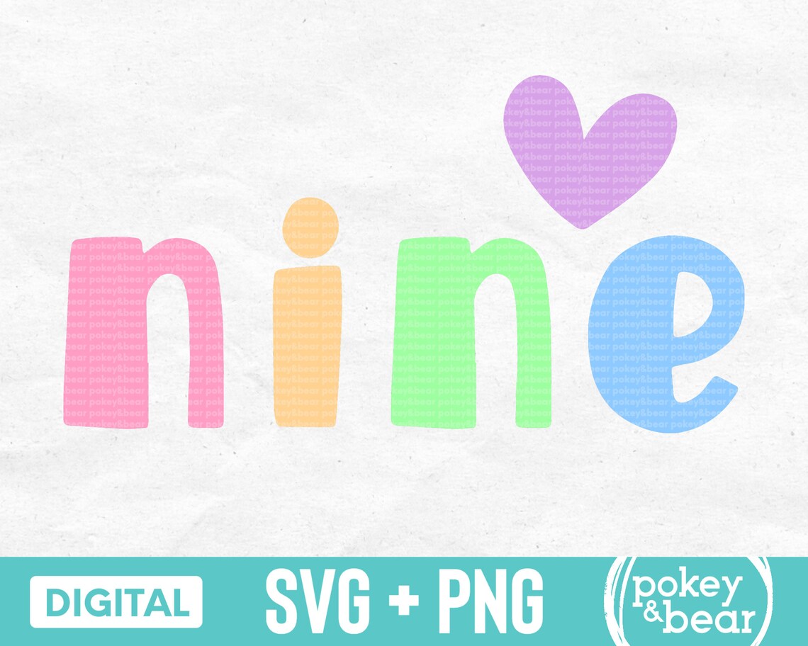 Nine And Fabulous SVG