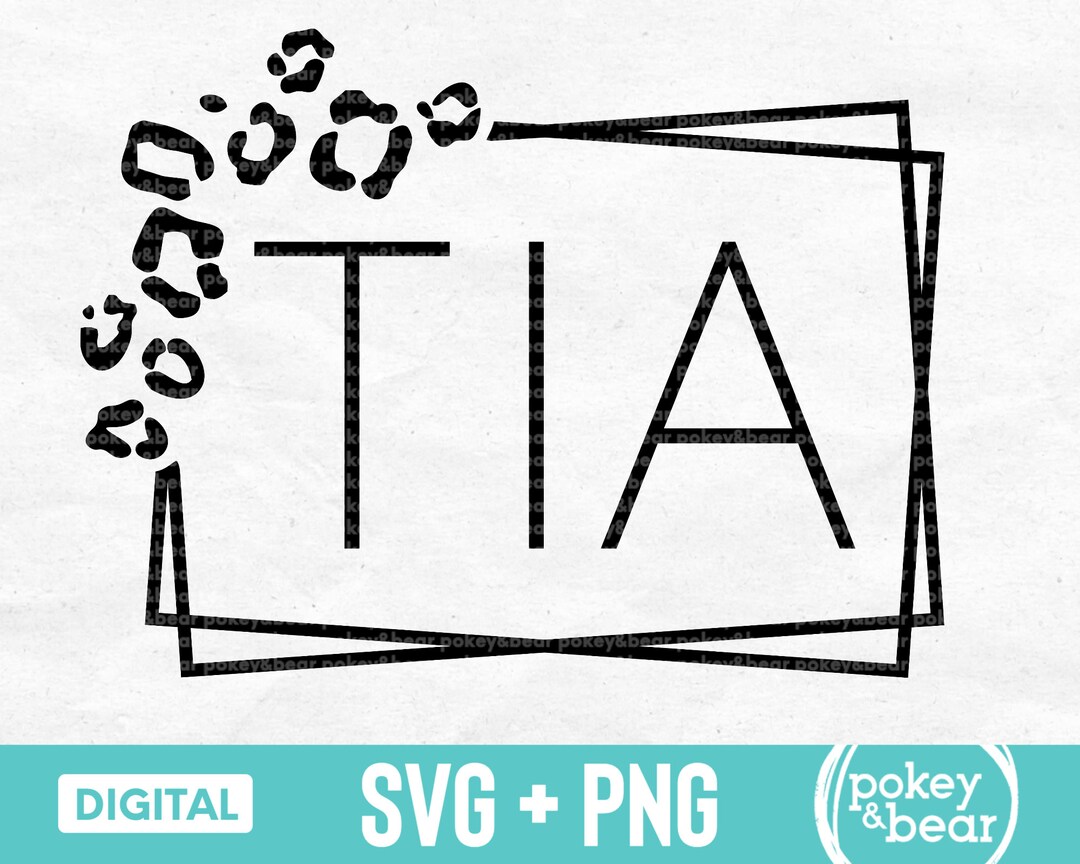 Leopard Tia Svg Cheetah Tia Svg Tia Shirt Svg Aunt Svg - Etsy