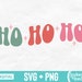 Ho Ho Ho Svg Retro Christmas Svg Groovy Santa Svg Holiday - Etsy