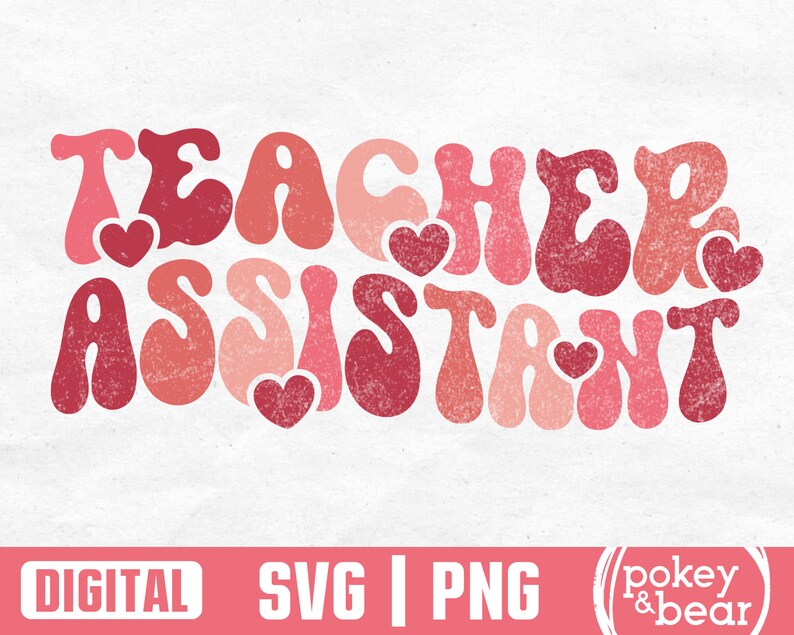 Teacher Assistant Svg Teacher Assistant Png Sublimation - Etsy