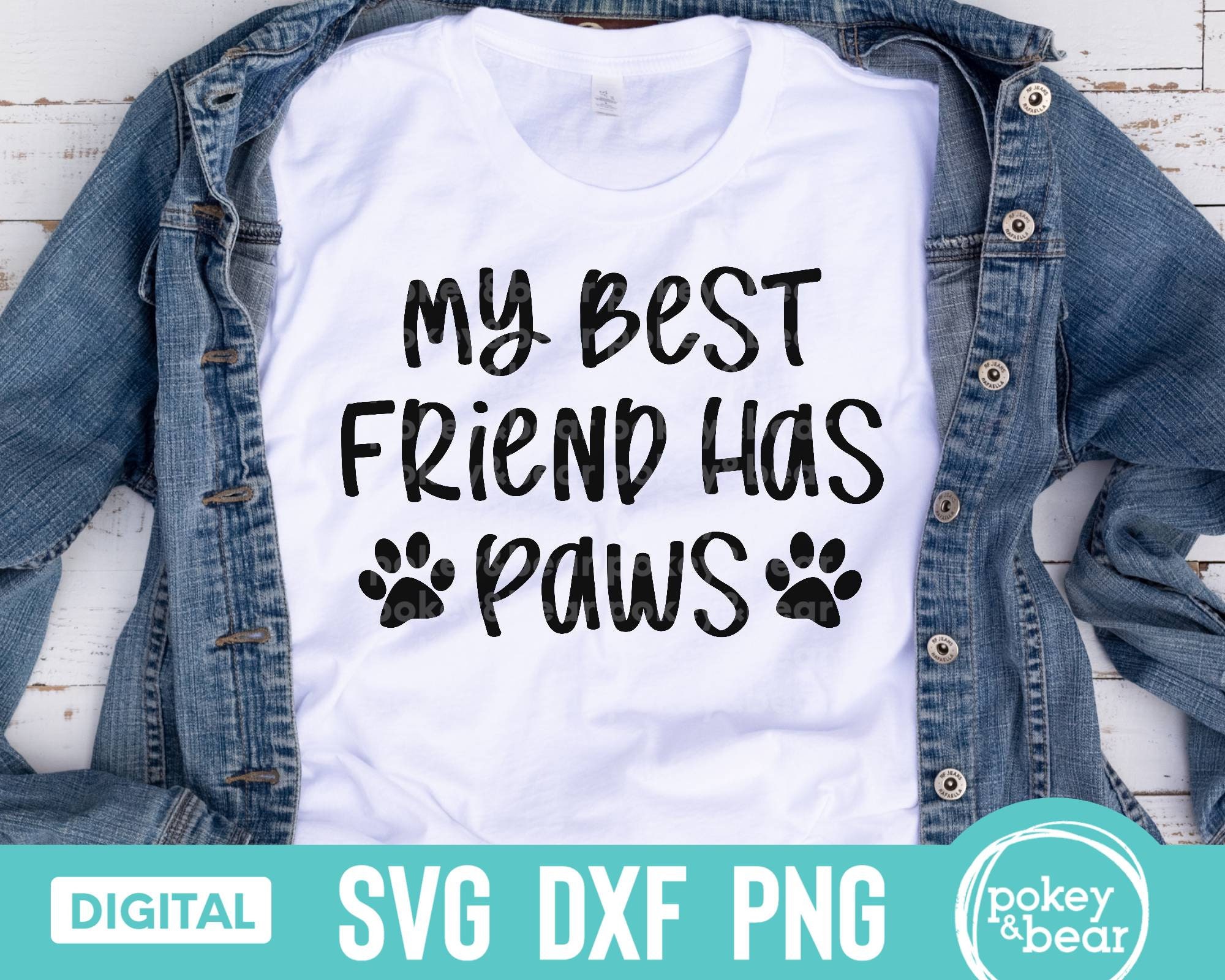 My Best Friend Has Paws Svg Cat Mom Svg Dog Lover Svg Paw | Etsy