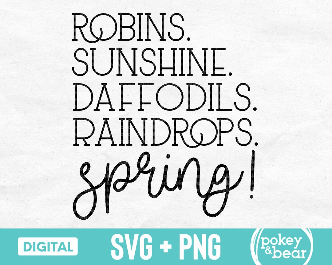 Spring Svg File Spring Shirt Svg Spring Sign Svg Easter Svg File ...