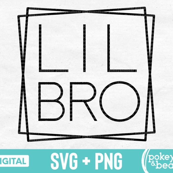 Lil Bro Svg - Etsy