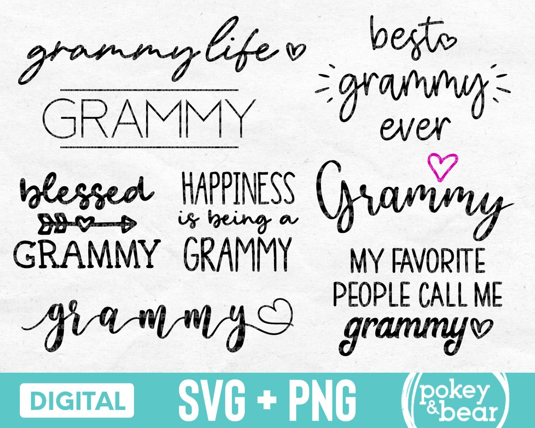 Grammy Svg Bundle Blessed Grammy Svg Grammy Life Svg Grammy Designs ...