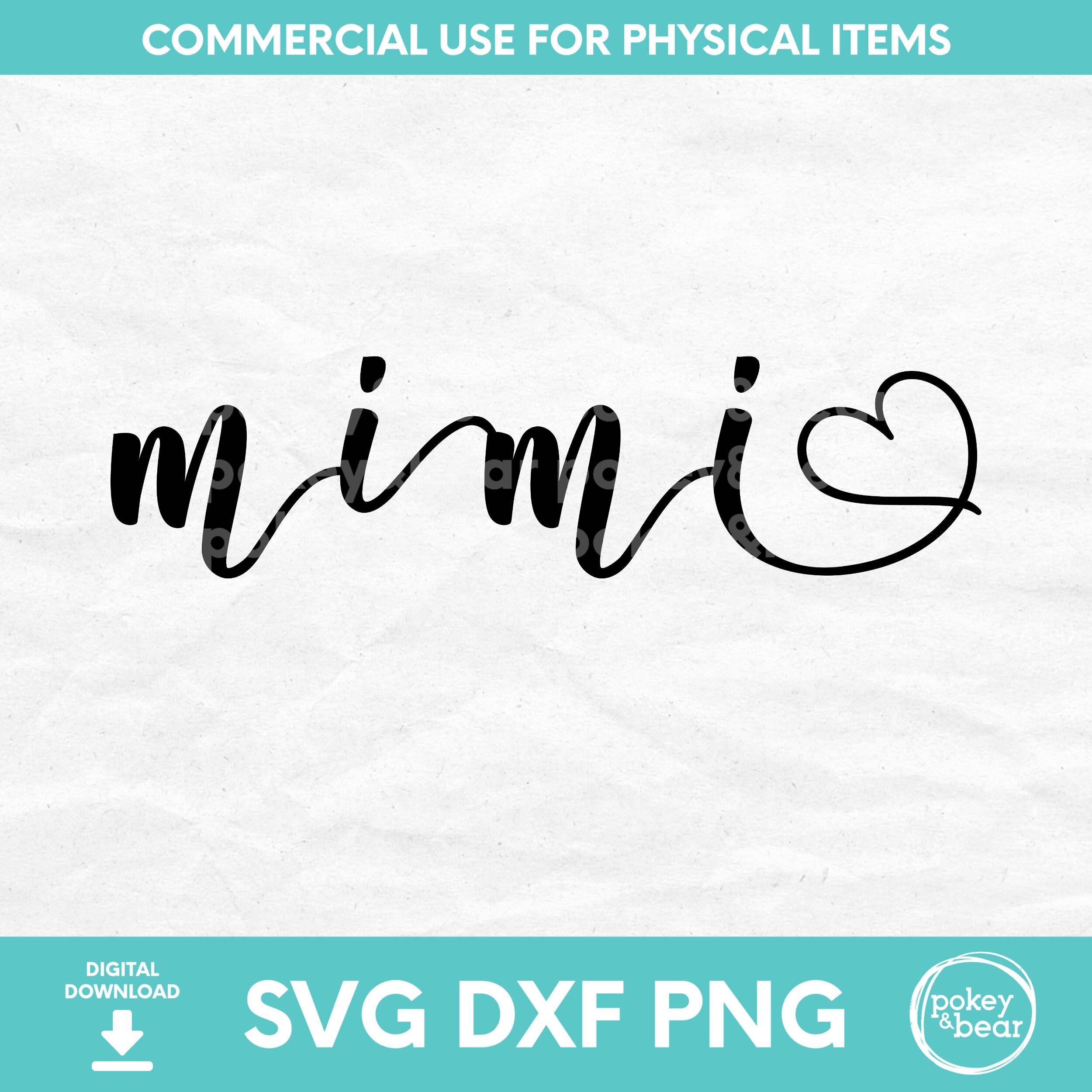 Mimi Svg Mimi Heart Svg Mimi Shirt Svg Mother's Day Svg | Etsy