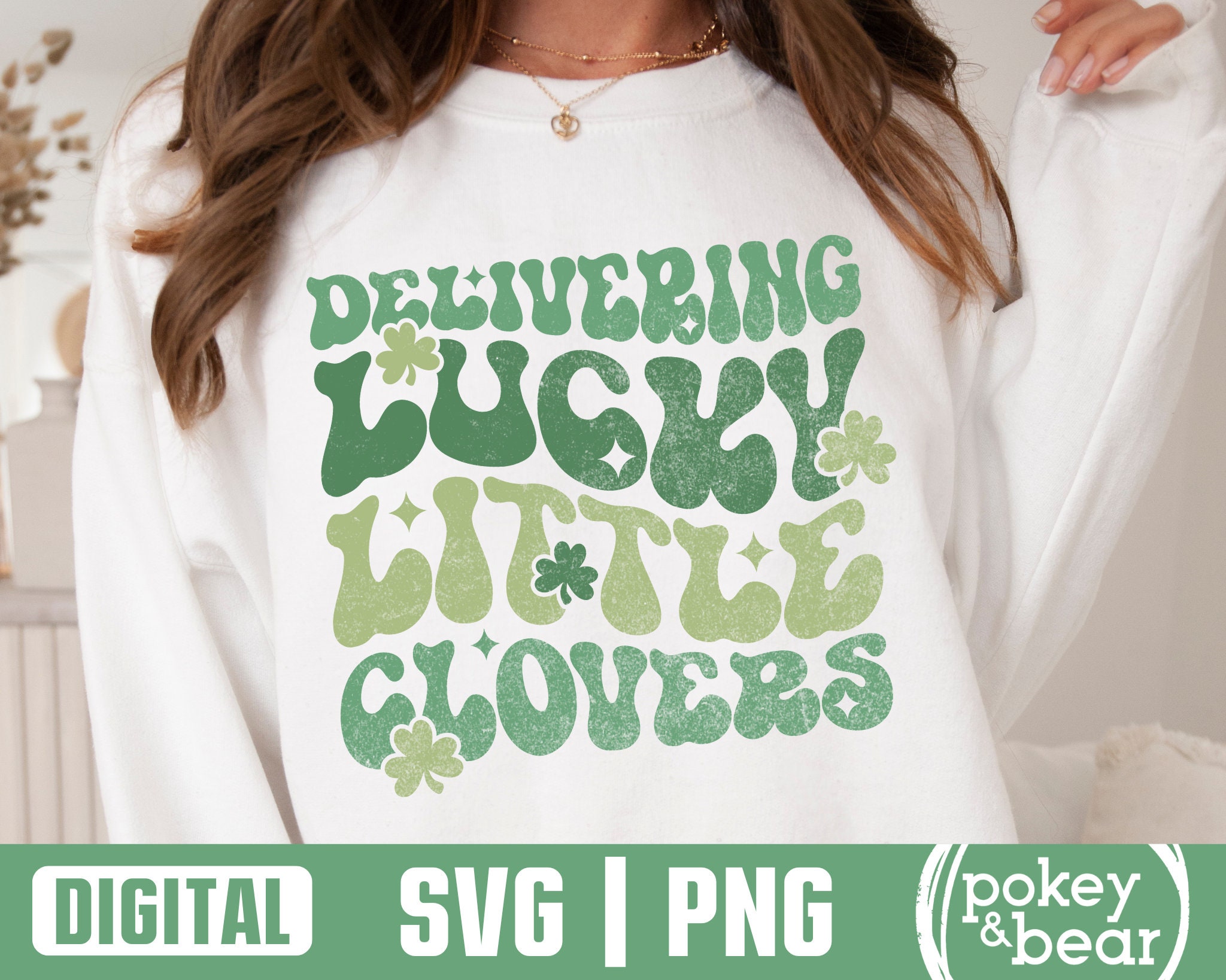 Delivering Lucky Little Clovers Svg L and D Nurse Svg L&D - Etsy