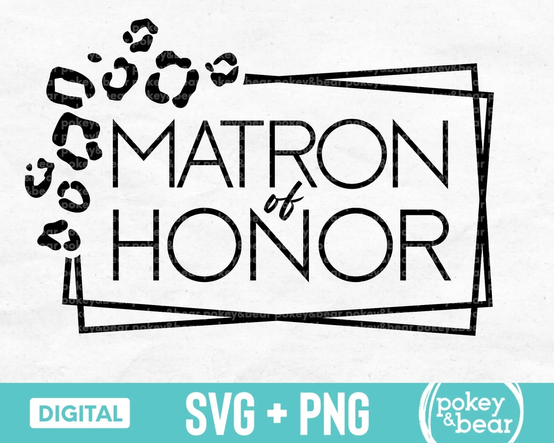 Leopard Matron Of Honour SVG Gepard Braut SVG Hochzeit SVG - Etsy ...