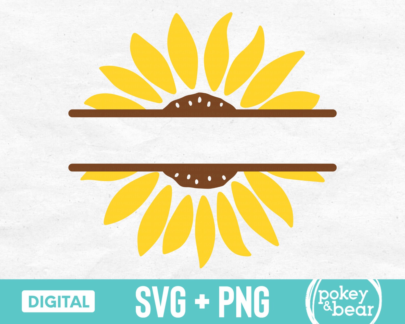 Split Sunflower Svg Sunflower Name Frame Svg Sun Flower Png | Etsy