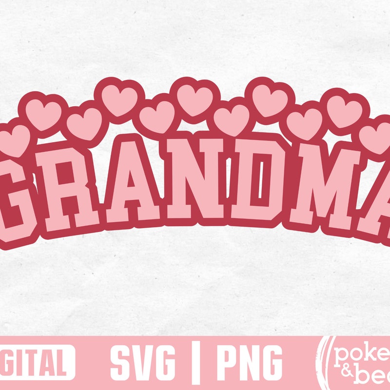 Grandma Heart Png - Etsy