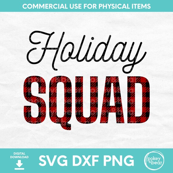 Holiday Squad Svg Family Christmas Svg For Shirts Christmas | Etsy