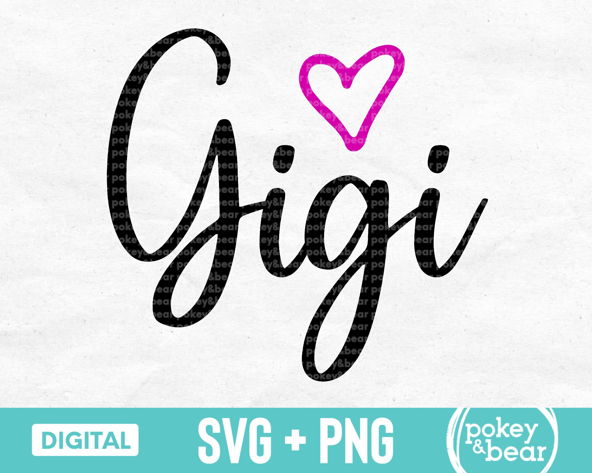 Gigi Svg Gigi Heart Svg Gigi Shirt Svg Mother's Day Svg | Etsy