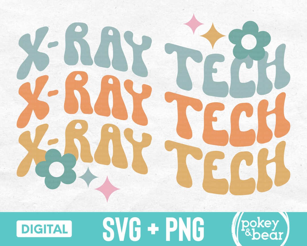 Retro X-ray Tech Svg Groovy Xray Tech Svg Rad Tech Svg Radiology ...