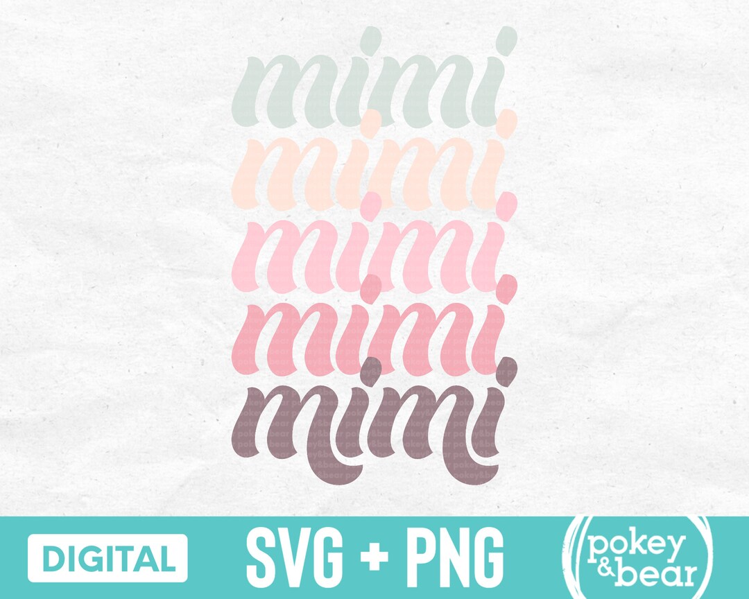 Retro Mimi Svg Retro Svg Mimi Shirt Svg Mother's Day Svg Design Mimi ...