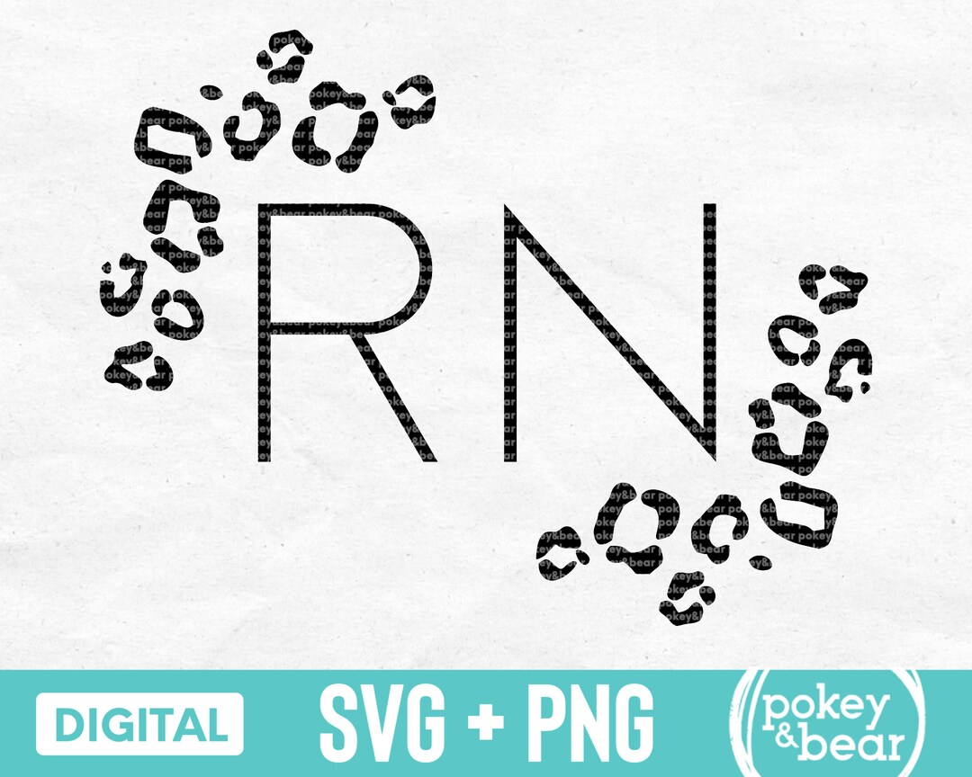 Leopard RN Svg Cheetah RN Svg Leopard Nurse Svg Nurse Life Svg Cheetah ...