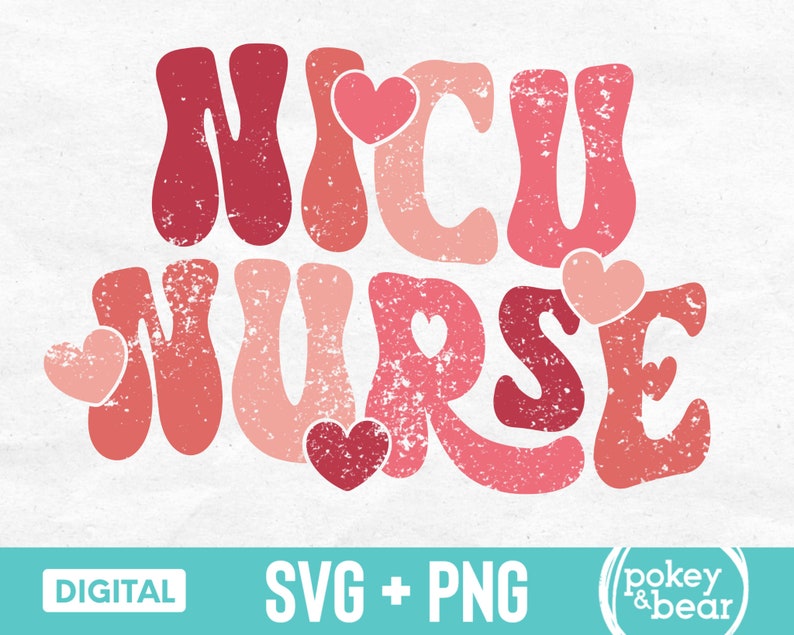 Retro NICU Nurse Svg NICU Valentine Svg Peds Nurse Png - Etsy