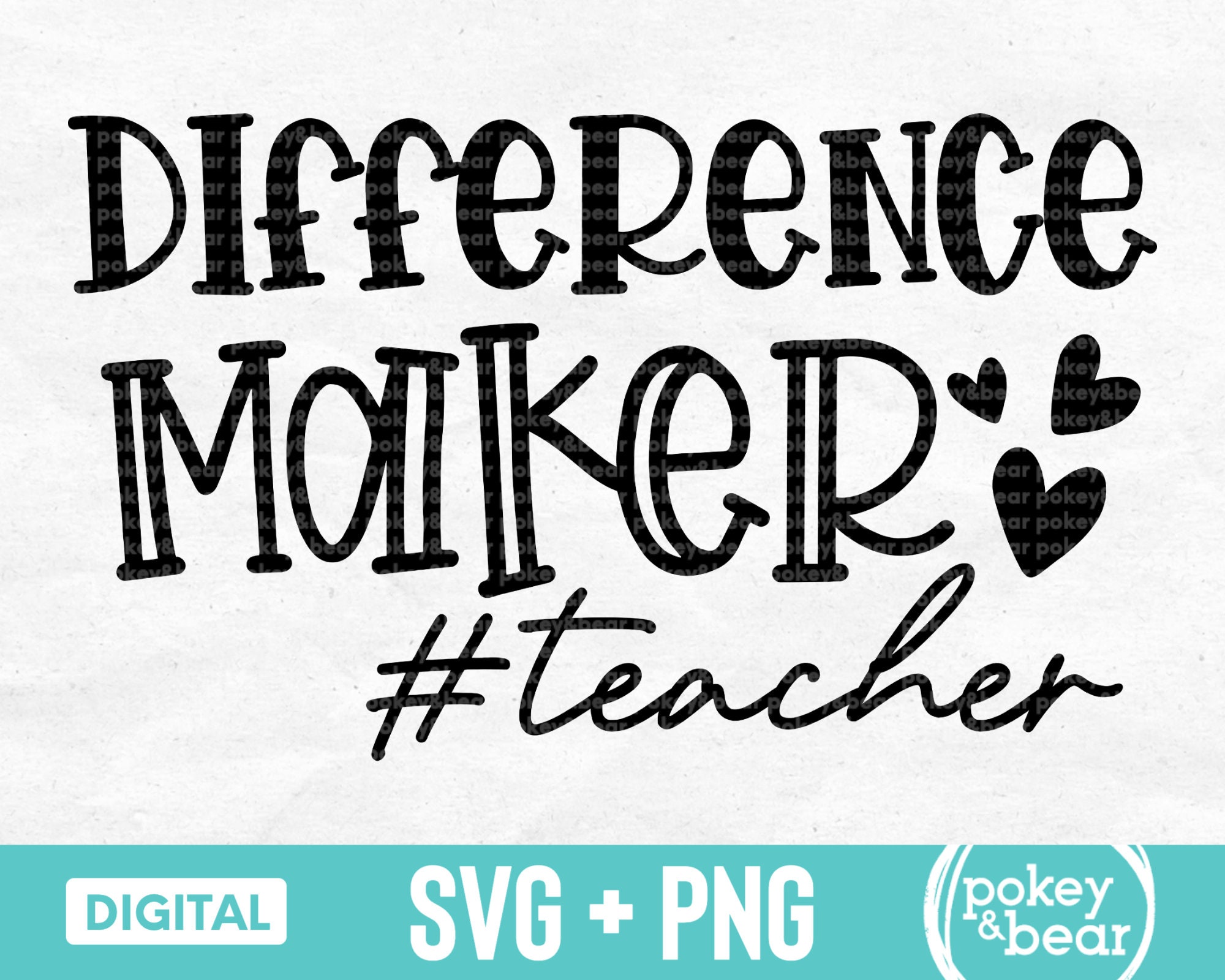 Difference Maker Svg Teacher Life Svg School Svg Teacher | Etsy
