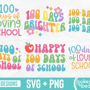 100 Days of School Svg Bundle 100th Day of School Svg Retro Teacher ...