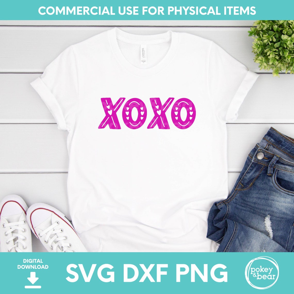 Xoxo Svg Abrazos Y Besos Svg Lindo San Valentín Svg San Etsy