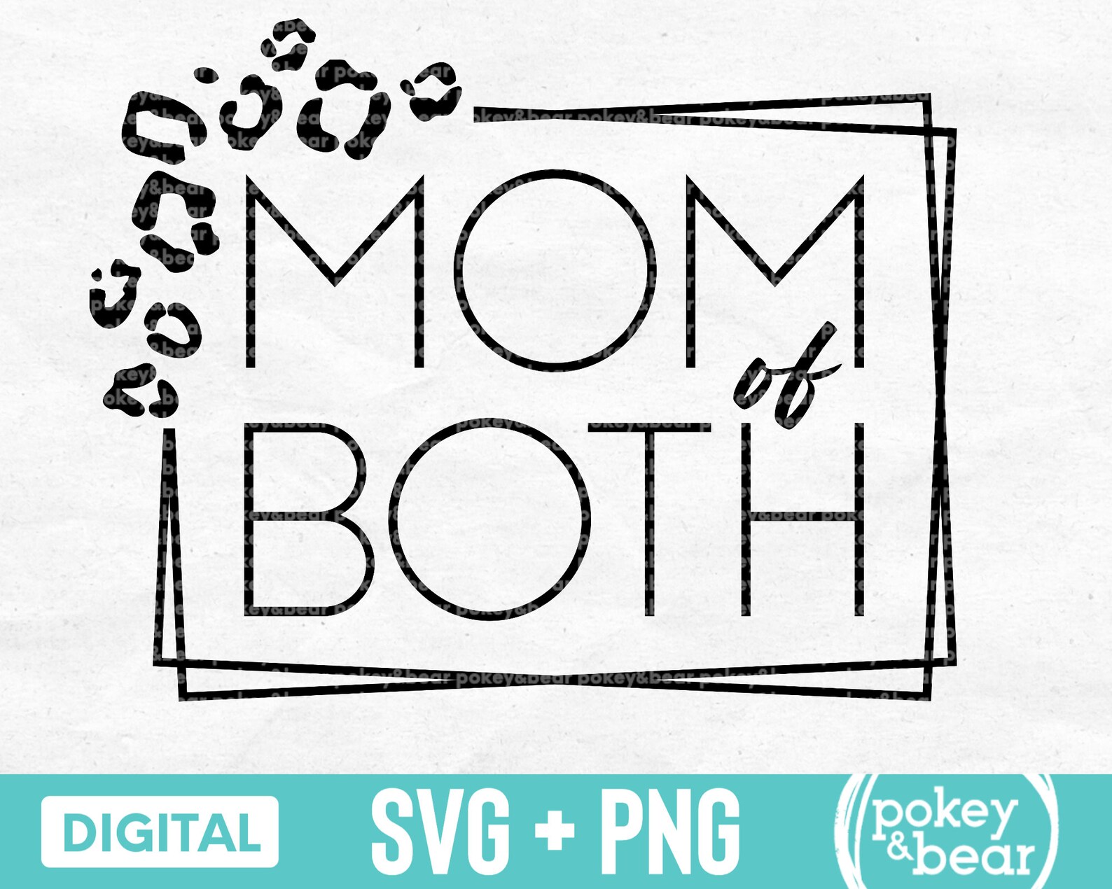 Leopard Mom of Both Svg Mama of Both Svg Mom Life Svg Mama - Etsy