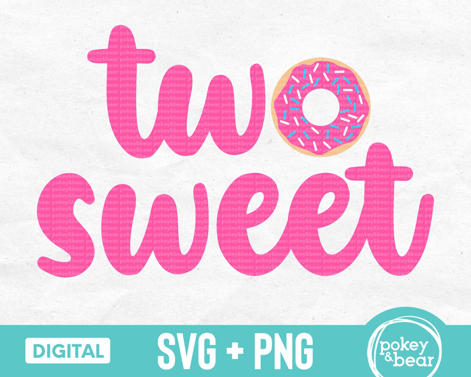 Two Sweet Svg Donut Svg Second Birthday Svg Birthday Girl | Etsy