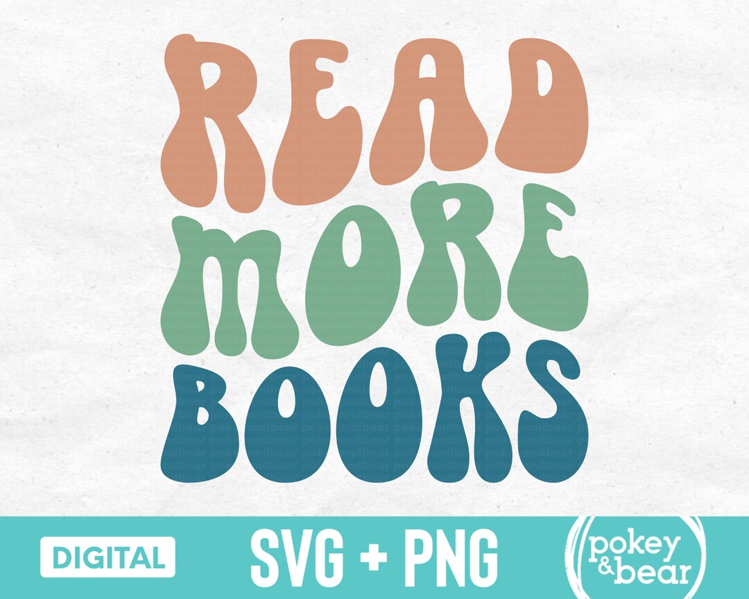 Retro Read More Books Svg Book Lover Svg Reading Svg Librarian Svg ...