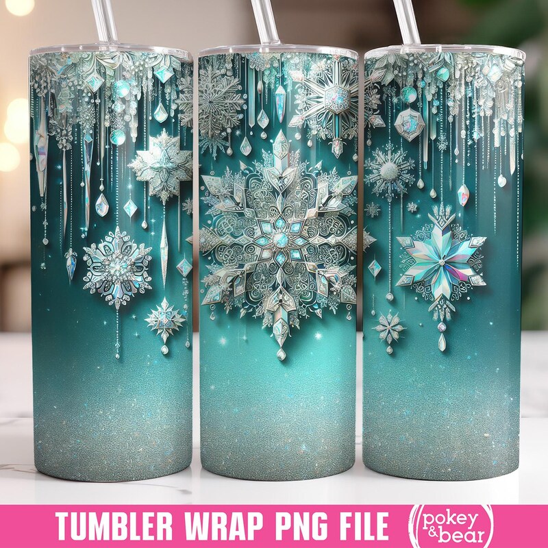 Snowflake Tumbler - Etsy