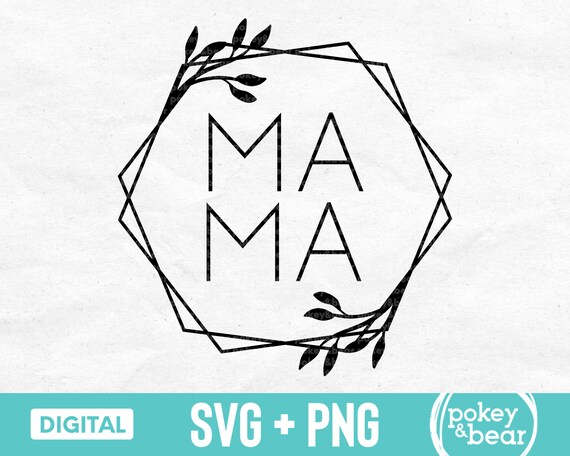 Floral Mama Svg Files for Cricut Mama Hexagon Svg Mom Life - Etsy